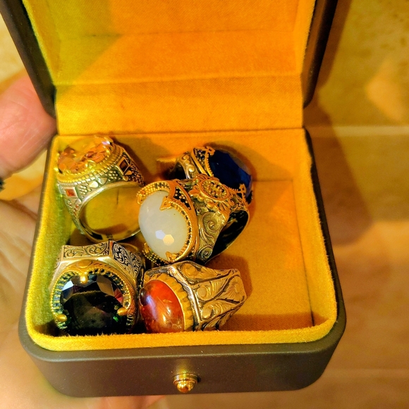 Accessories | Elegant Gold And Silver Mens Rings Set | Poshmark